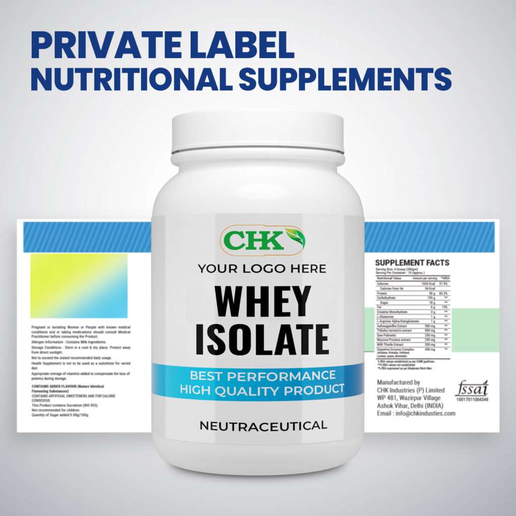 Private Label Isolate Whey Protein Powder Manufacturer